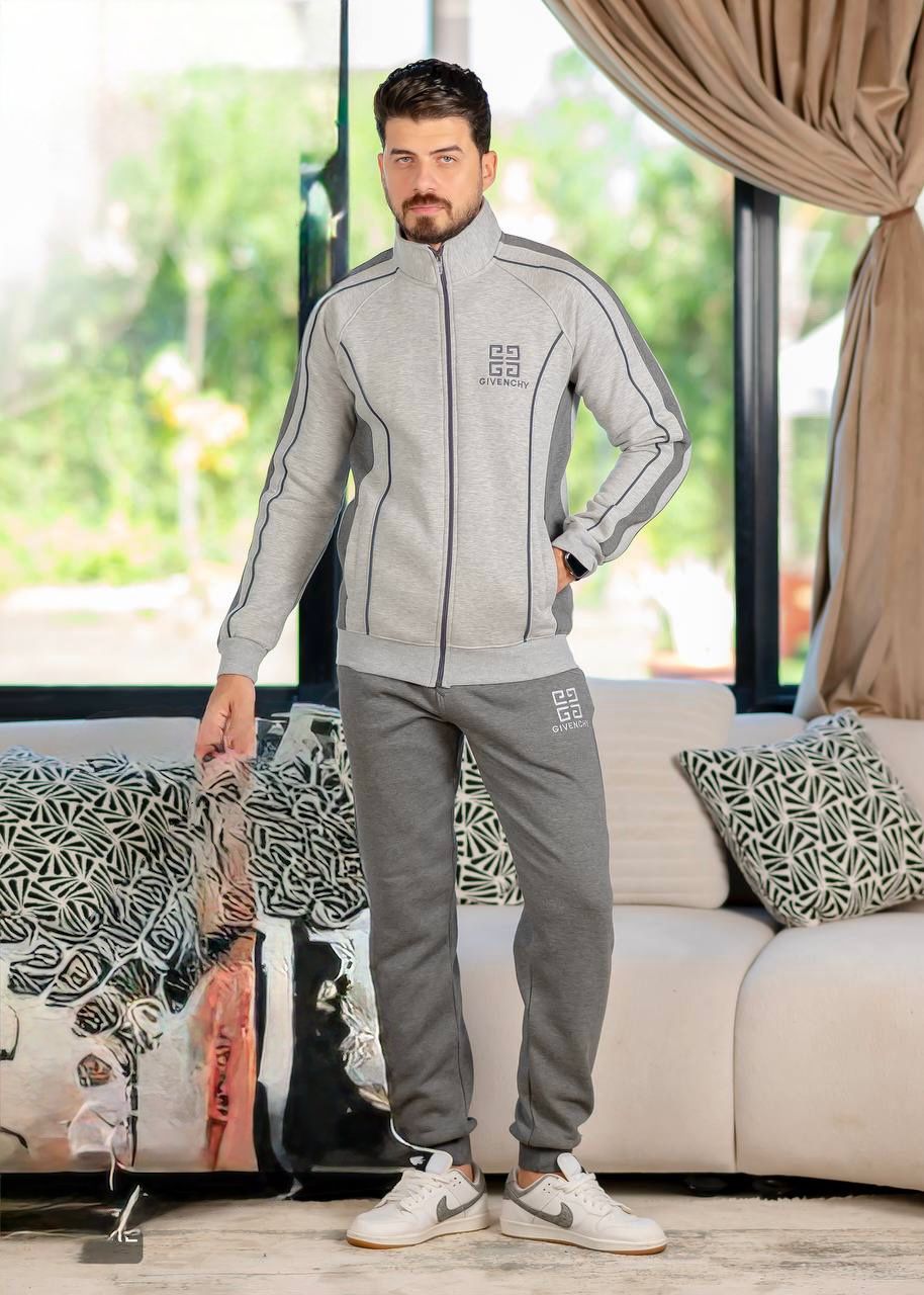 Men’s Winter Track Suit-Gray-1553 – Cottonil